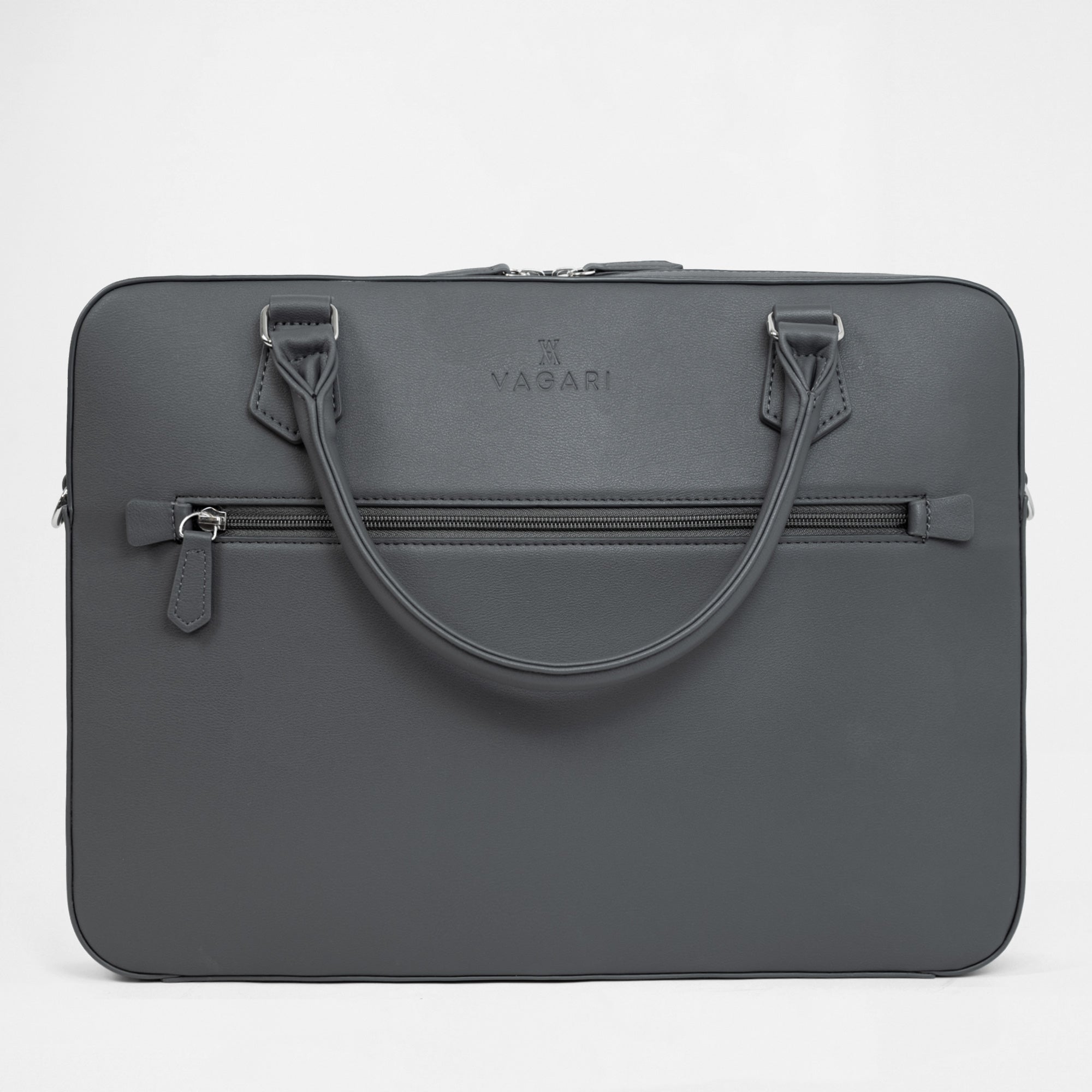 Berlin Compact Laptop Bag - Graphite - Vagari